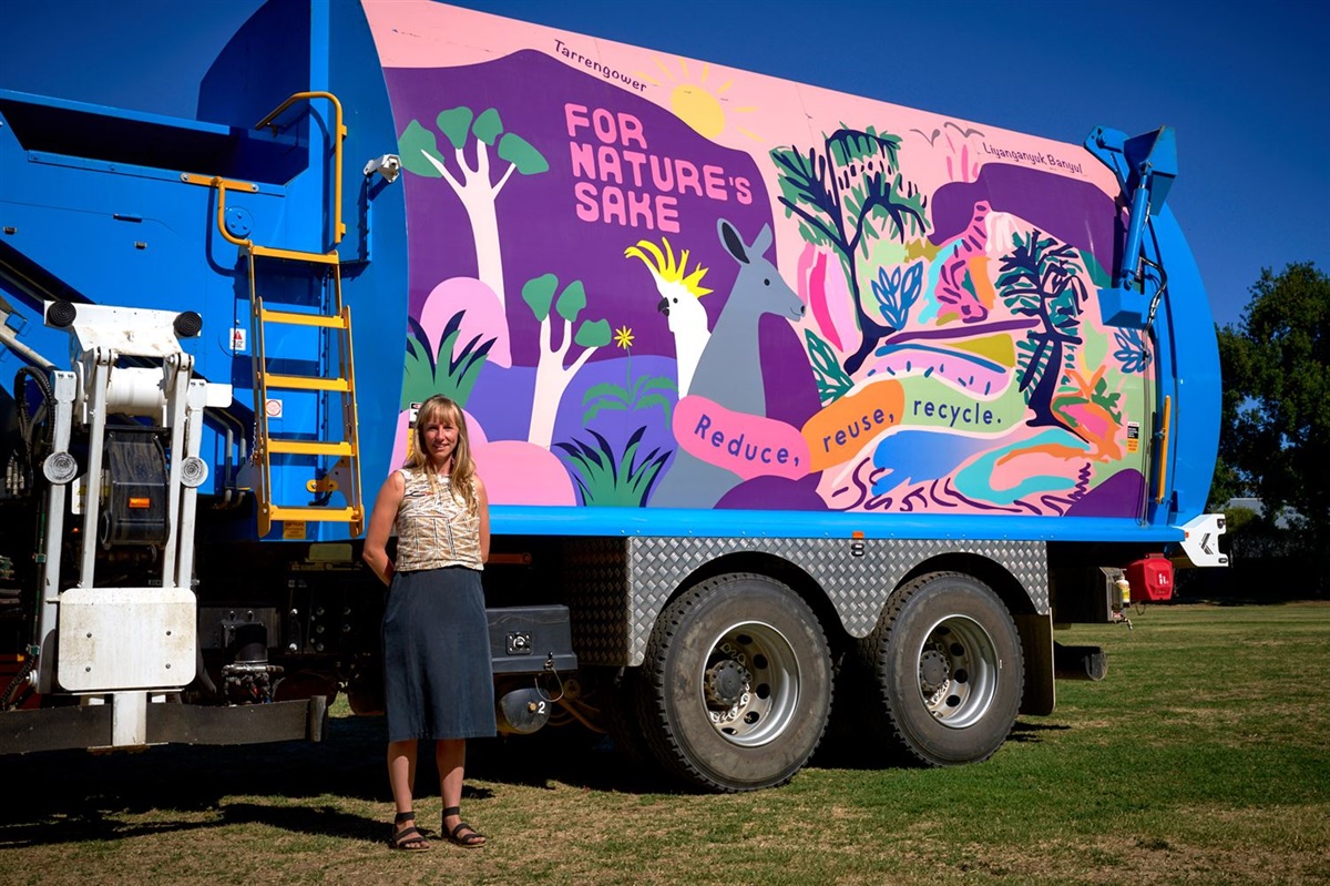 Local artwork rolled out across waste collection trucks | Mount ...